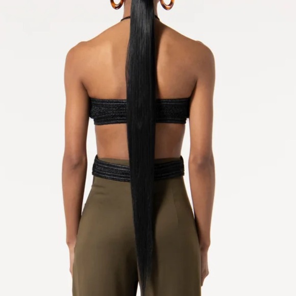 cult gaia | Tops | Cult Gaia Archee Crochet Top Medium Black Nwt | Poshmark